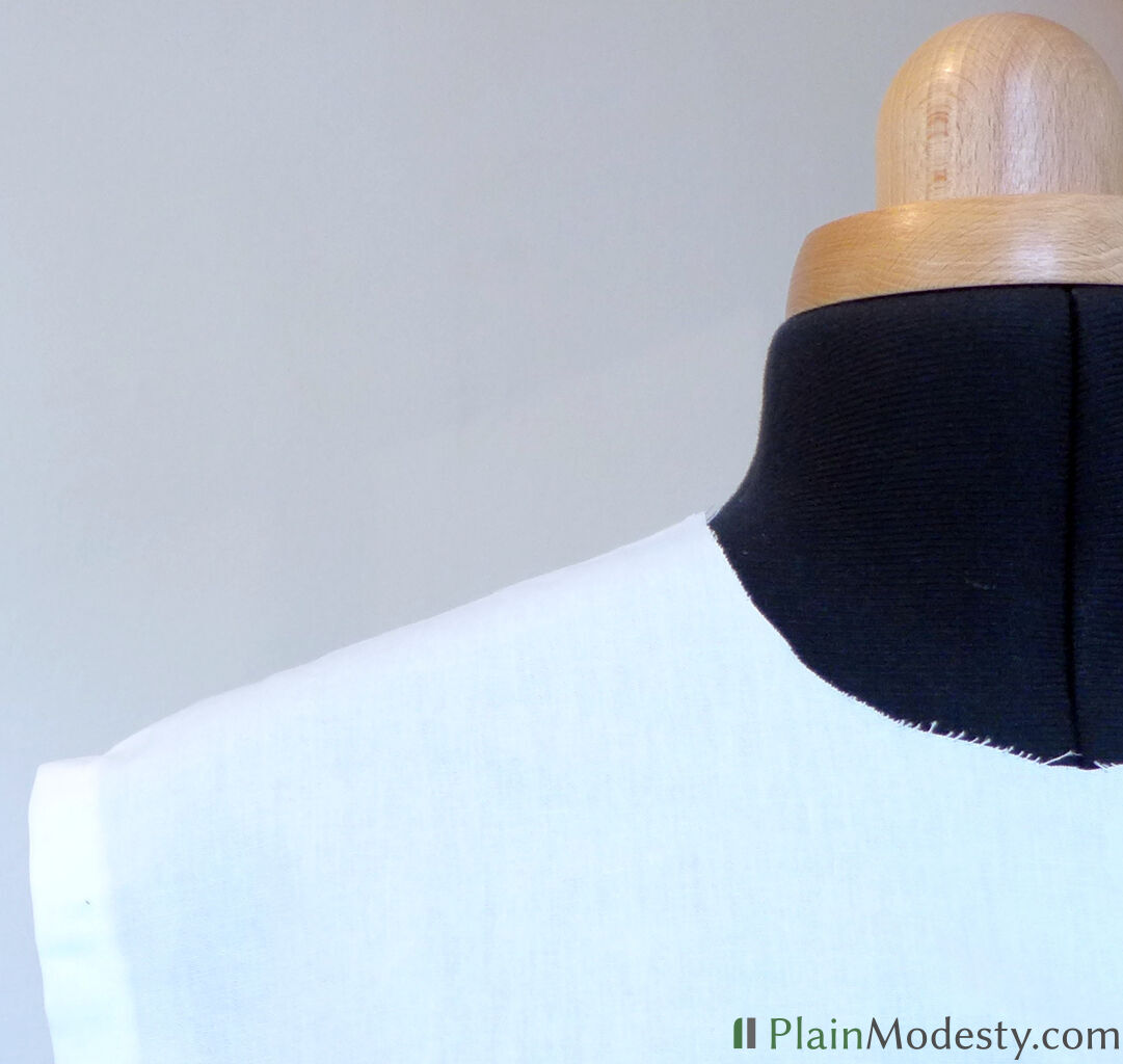 Cape Dress Shoulder Hem | Plain Modesty